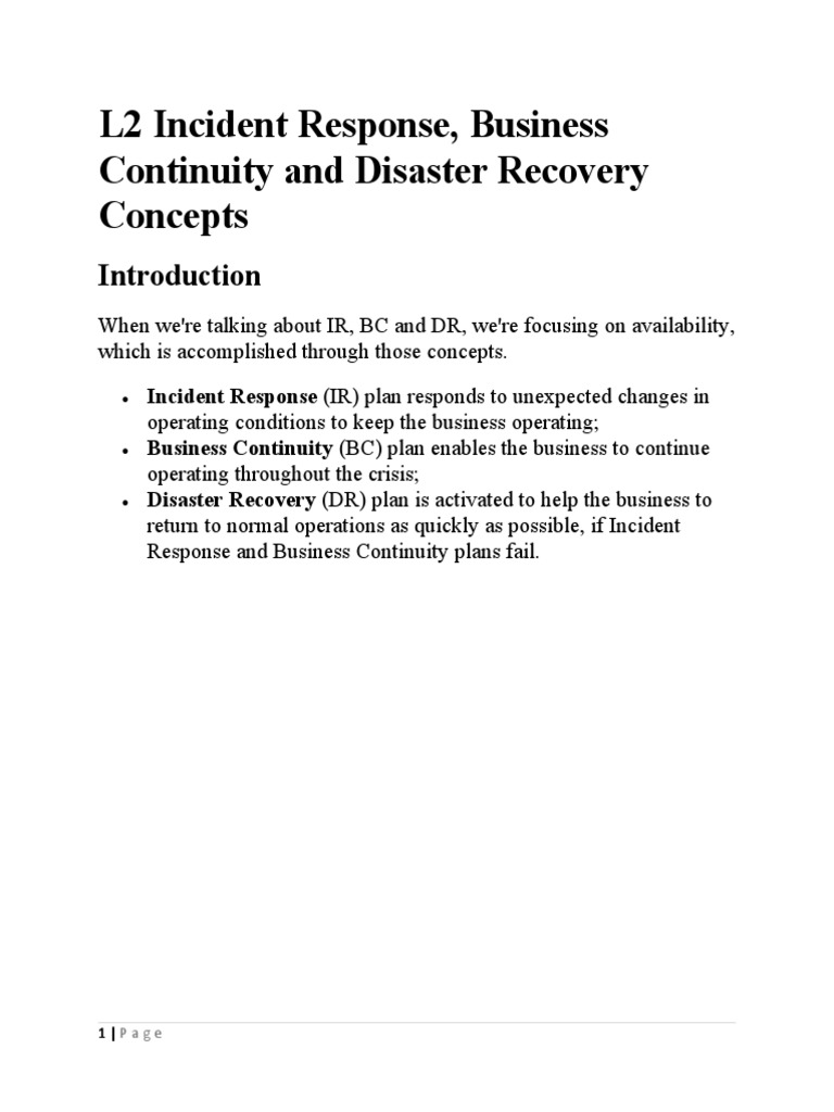 L2 Incident Response | PDF | Incident Management | Computer Security