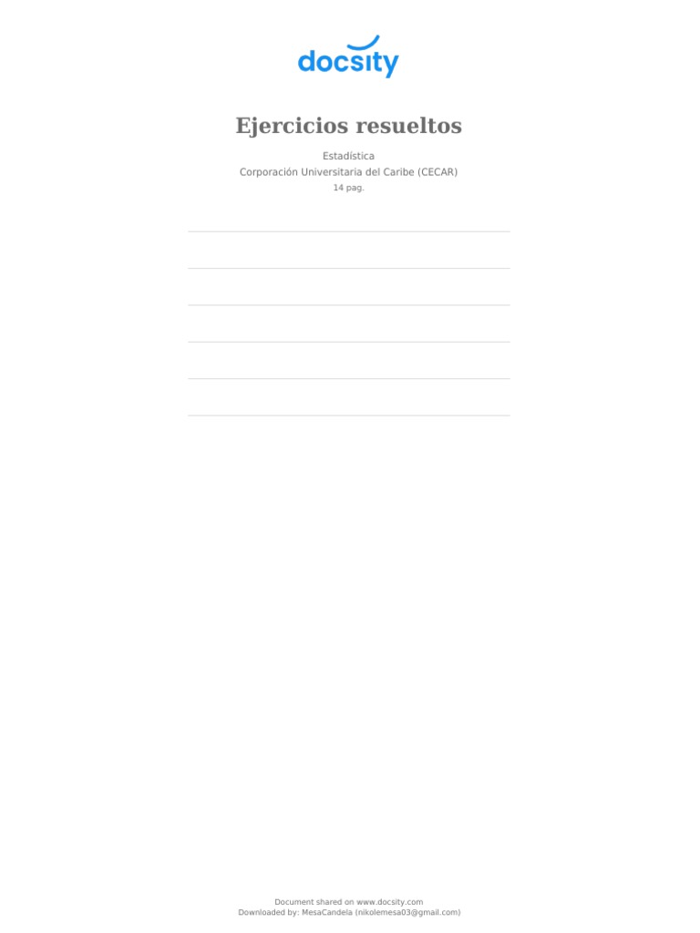 Docsity Ejercicios Resueltos 1483 | PDF | Histograma