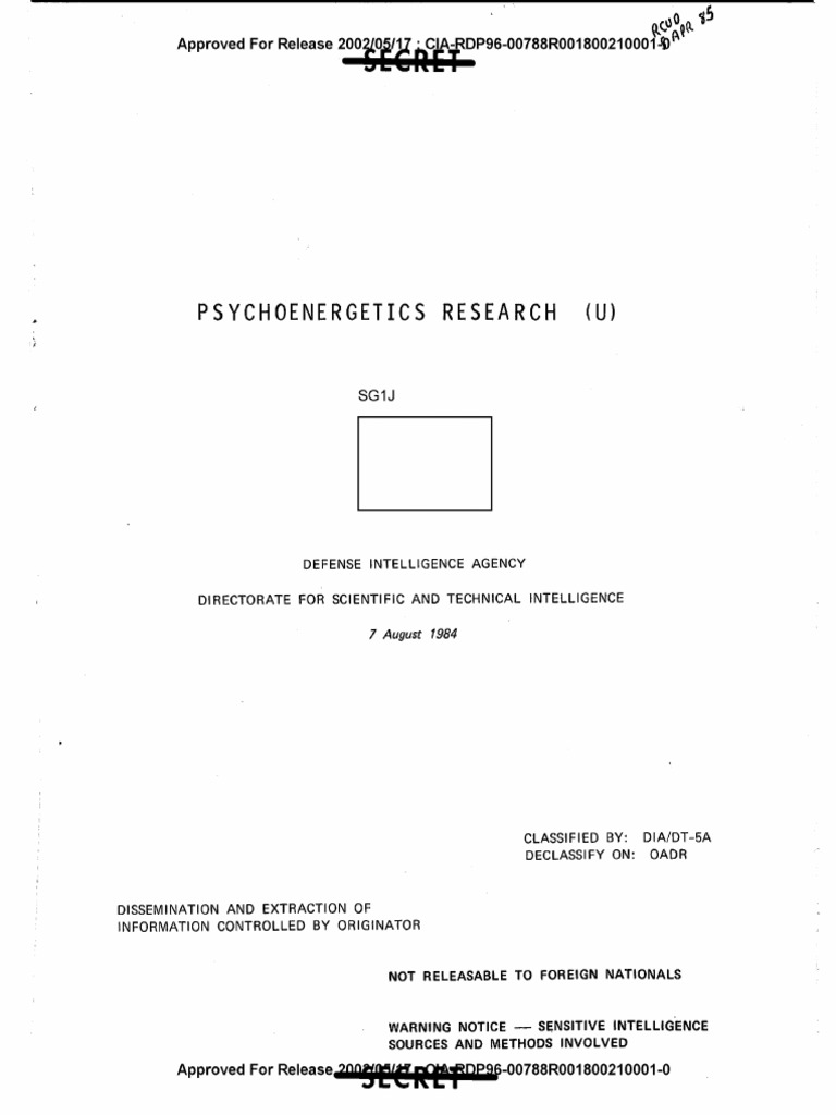 Project Stargate Remote Viewing Overview | PDF | Parapsychology | Science