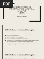 Davis-Moore Functionalist Stratification Theory | PDF | Social ...