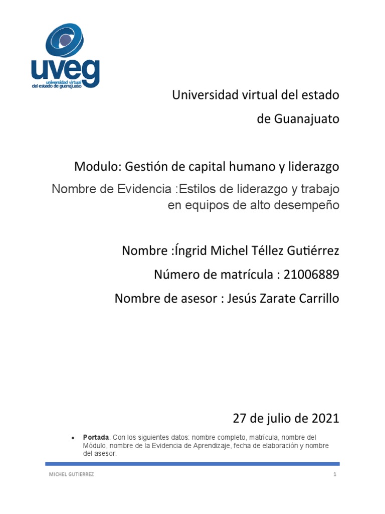 Ingrid - Gutiérrez - Stilos de Liderazgo | PDF | Liderazgo | Isaac Newton