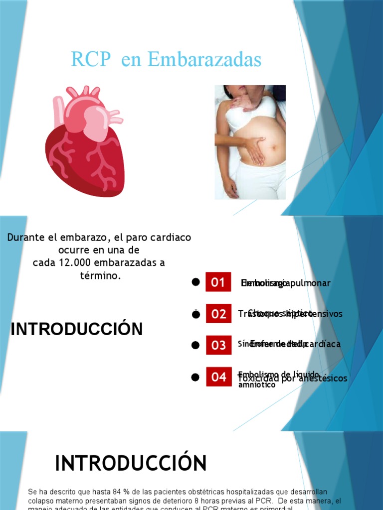 RCP en Embarazadas | PDF | Reanimación cardiopulmonar | Fisiología