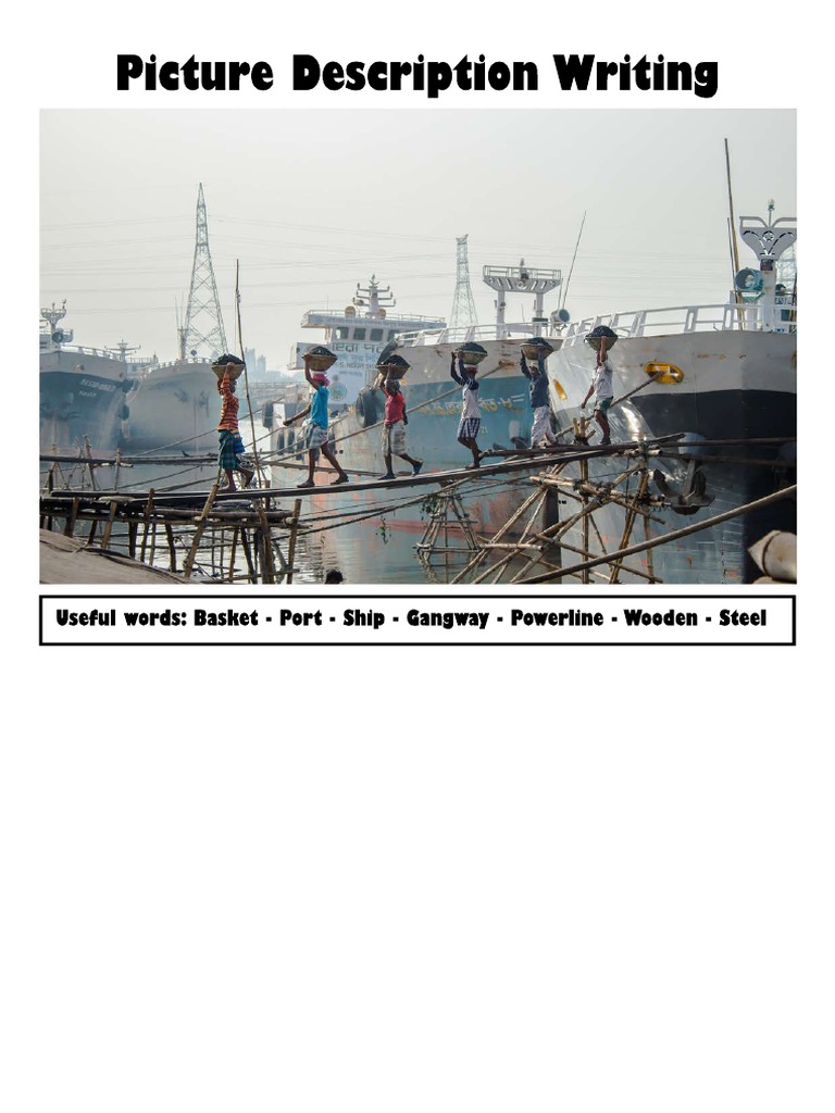 ESL Picture Description English Worksheets 6 | PDF