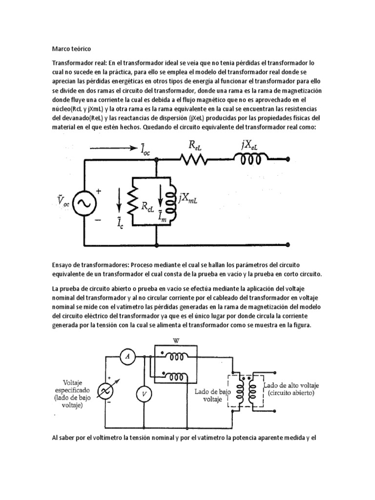 Prueba de transformadores | PDF | Transformador | voltaje