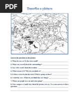 ESL Picture Description English Worksheets 6 | PDF