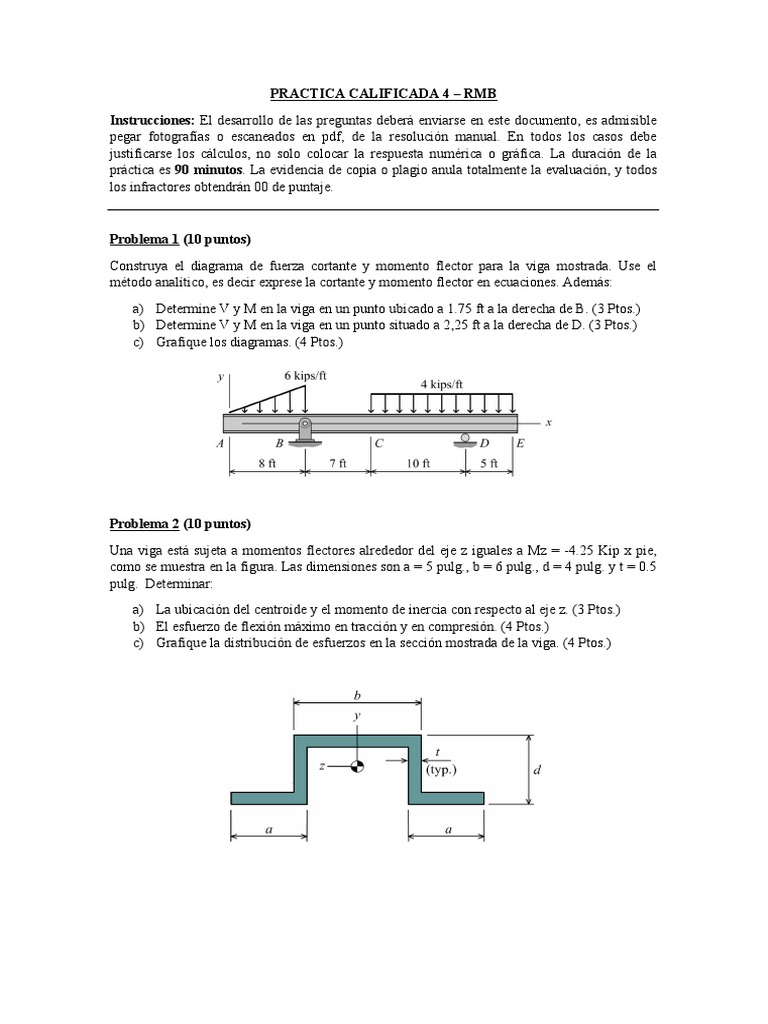 Practica Calificada 4 - RMB | PDF