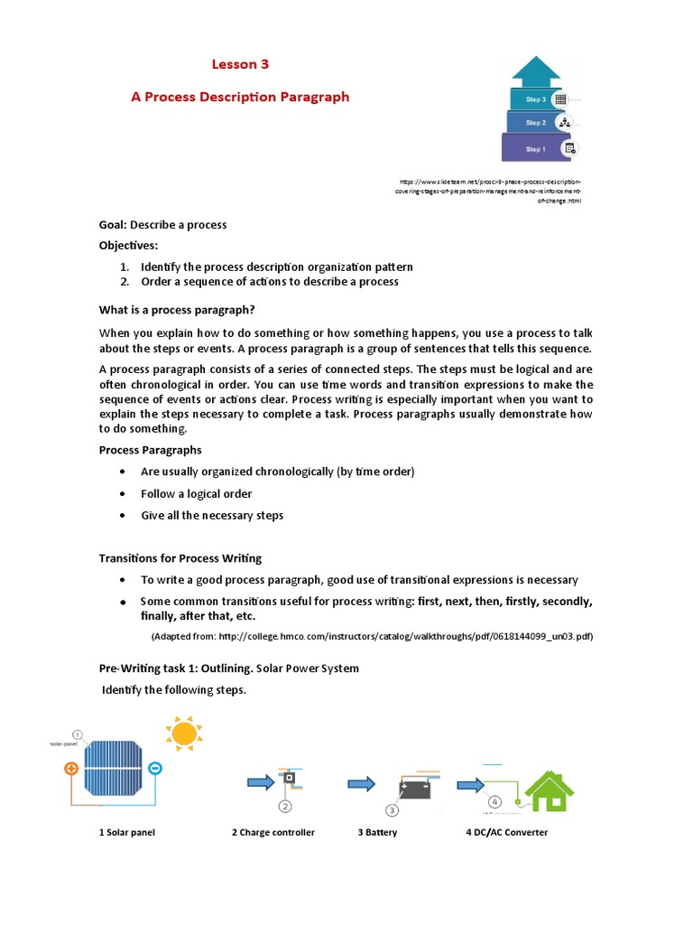 Process Paragraph Writing Guide | PDF | Direct Current | Photovoltaic System