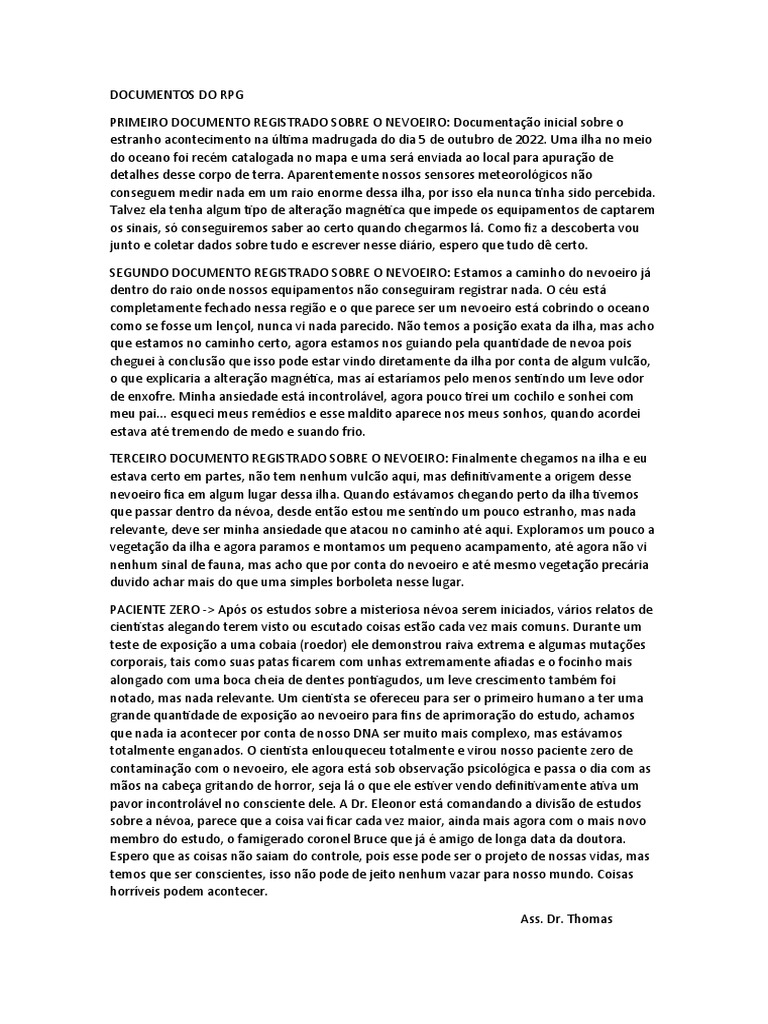 Documentos Do RPG | PDF | Magnetismo