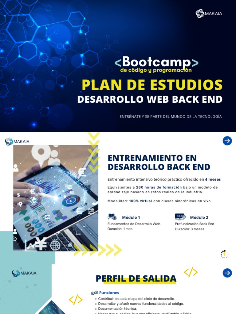 Plan de Estudios Back End | PDF | Java (lenguaje de programación) | Desarrollo web