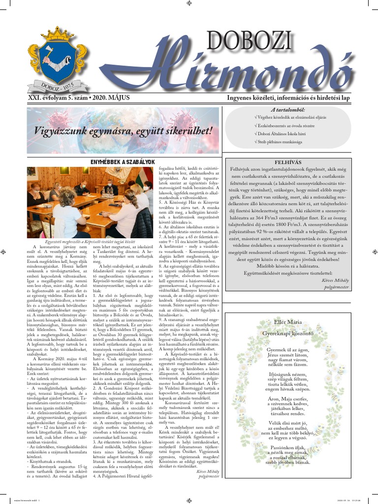 Hírmondó: Dobozi | PDF