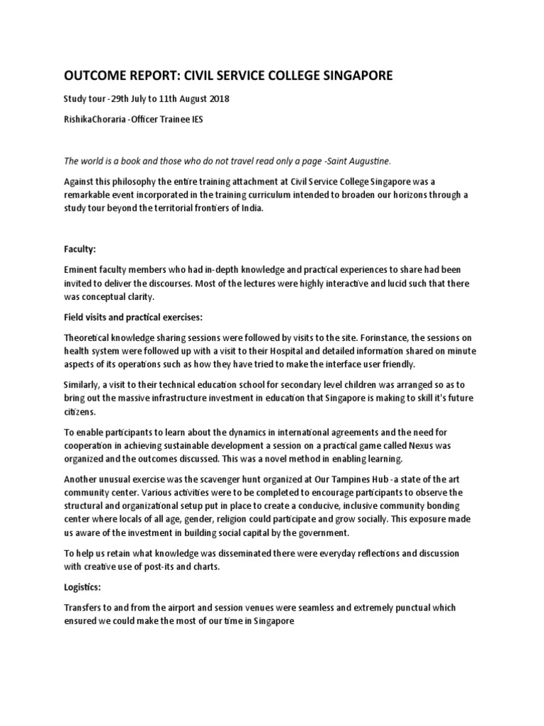 Singapore Feedback Pdf