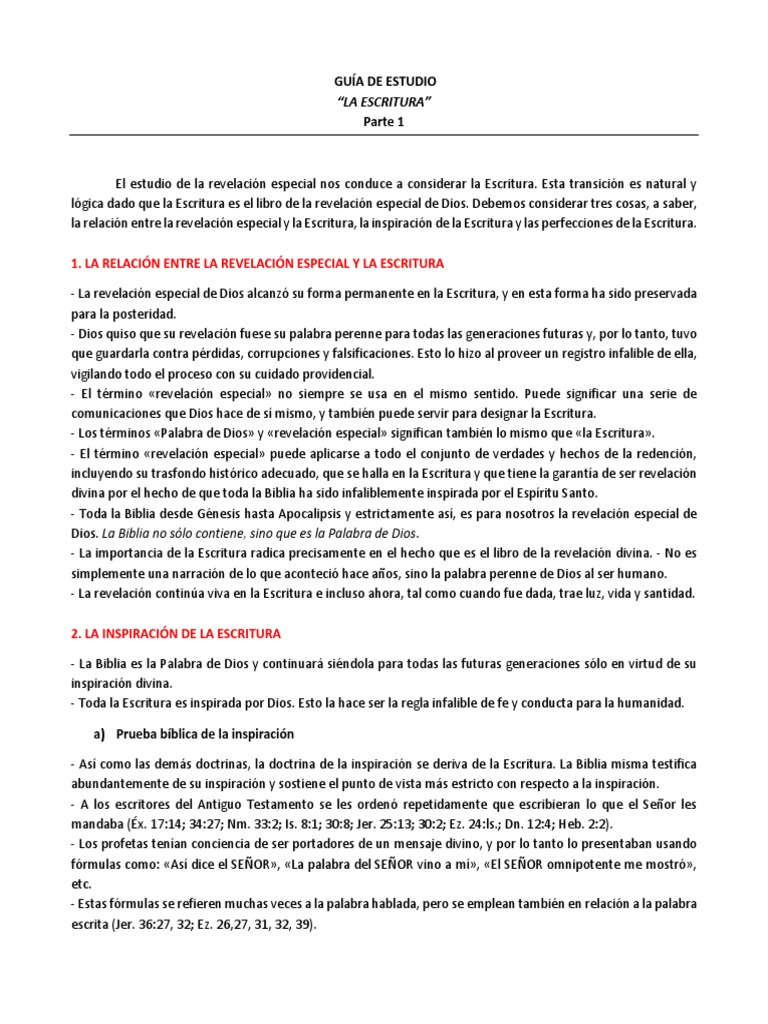 LA ESCRITURA (Parte 1) | Descargar gratis PDF | Biblia | espíritu Santo