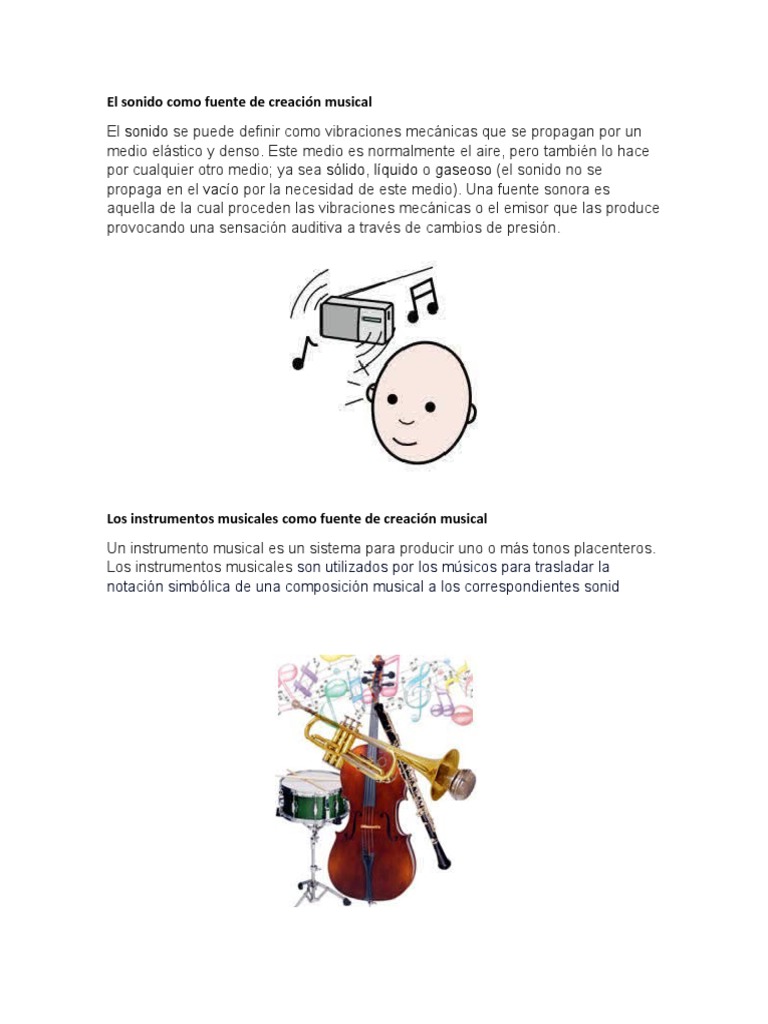 Sonido y Creación Musical: Fuentes y Métodos | PDF | Sonido | Coro