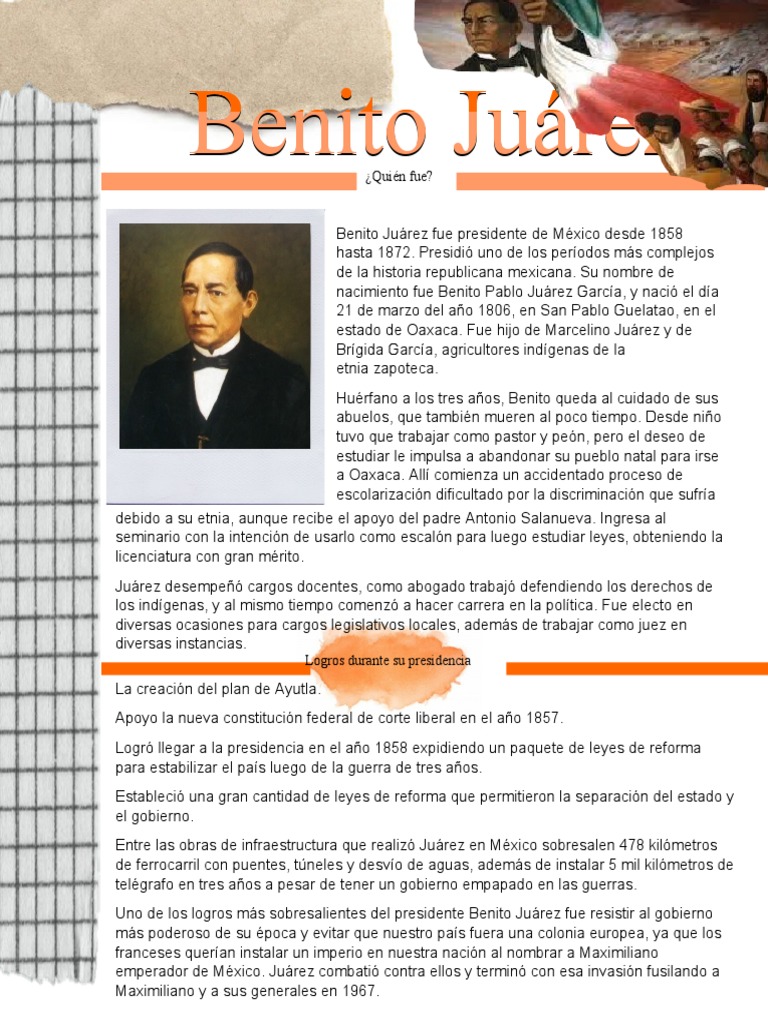 Biografia de Benito Juarez | PDF | Gobierno | México