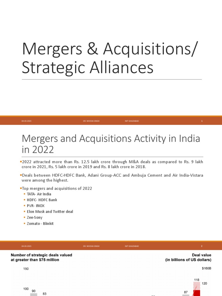 Mergers Acquisitions and Strategic Alliances - Class | PDF | Franchising | License