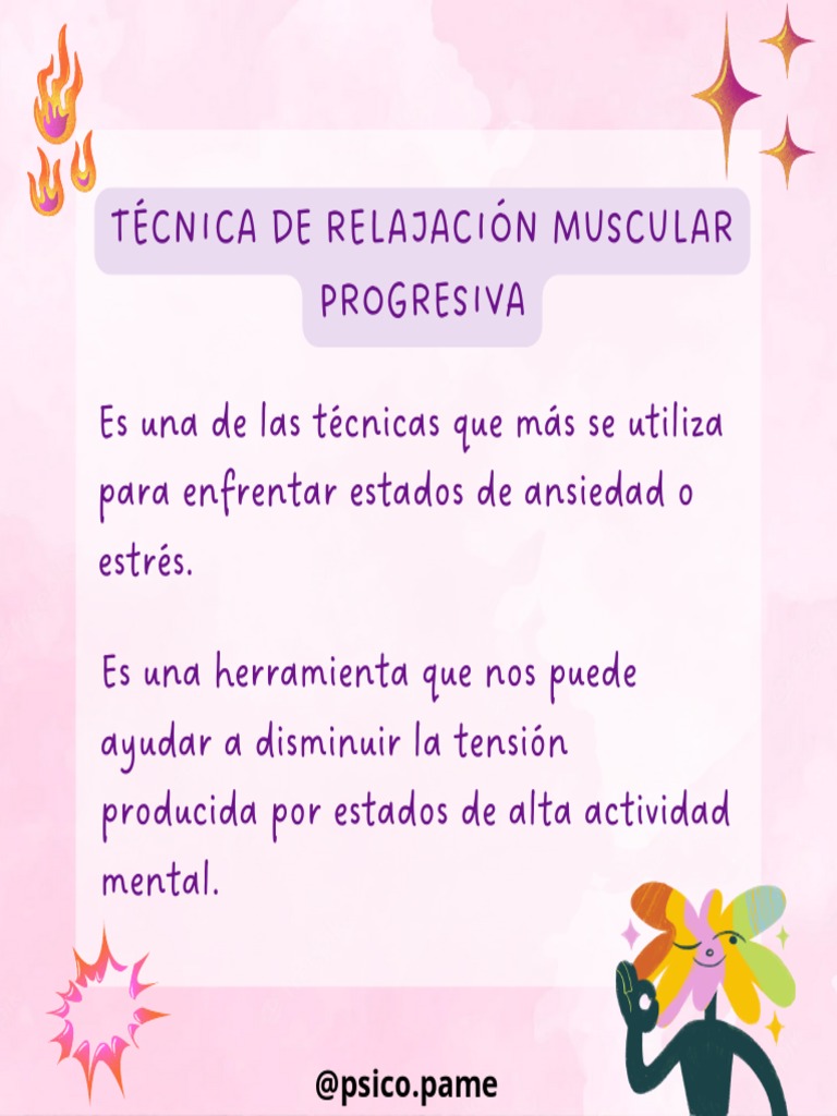 Técnica de Relajación Muscular Progresiva | PDF