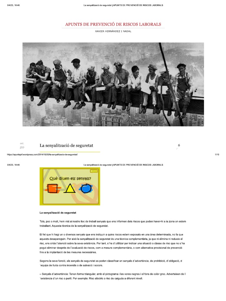 Senyalització de PRL | PDF