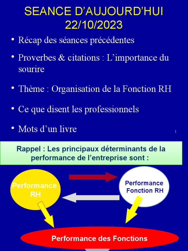 C-3-4 Organisation de La FRH - 2023 VFF | PDF | Gestion des ressources ...