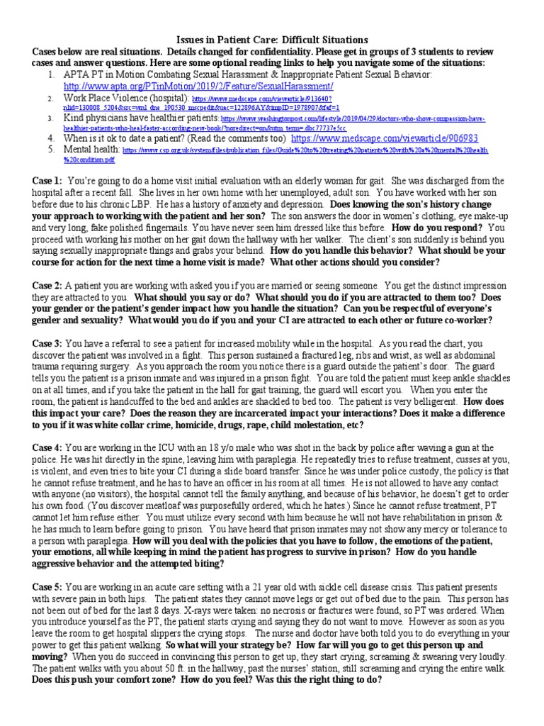 Navigating Complex Ethical Situations: A Case Study Approach to ...