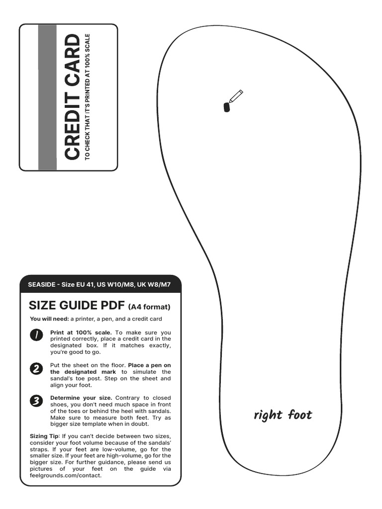 Feelgrounds Sizing-Guide Seaside Din-A4 EU-41 | PDF