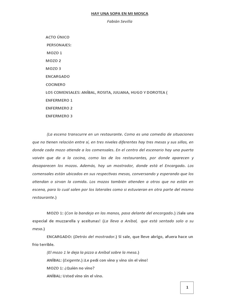 Hay Una Sopa en Mi Mosca | PDF | Alimentos | Cocina