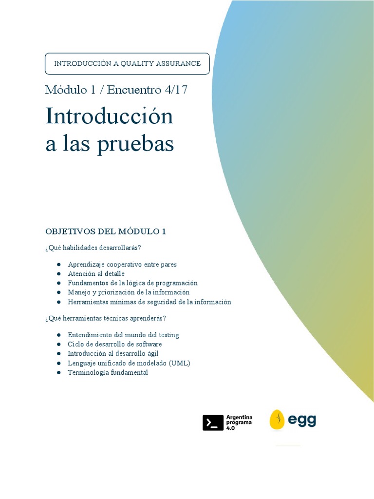 4- Introducción a la pruebas | PDF | Software | Pruebas de software