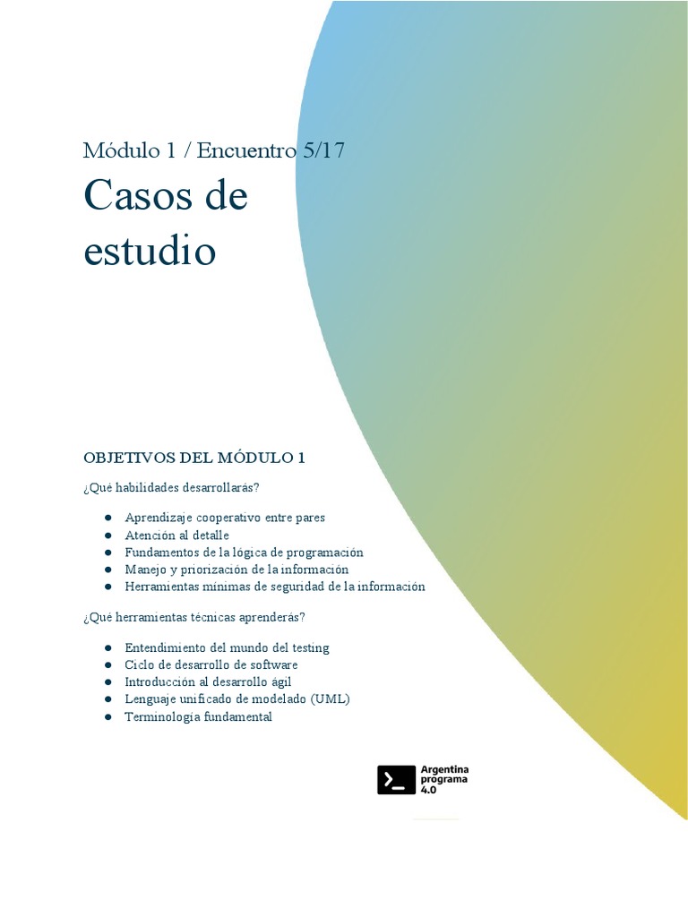 5 - Casos de Estudio | PDF | Pruebas de software | Software