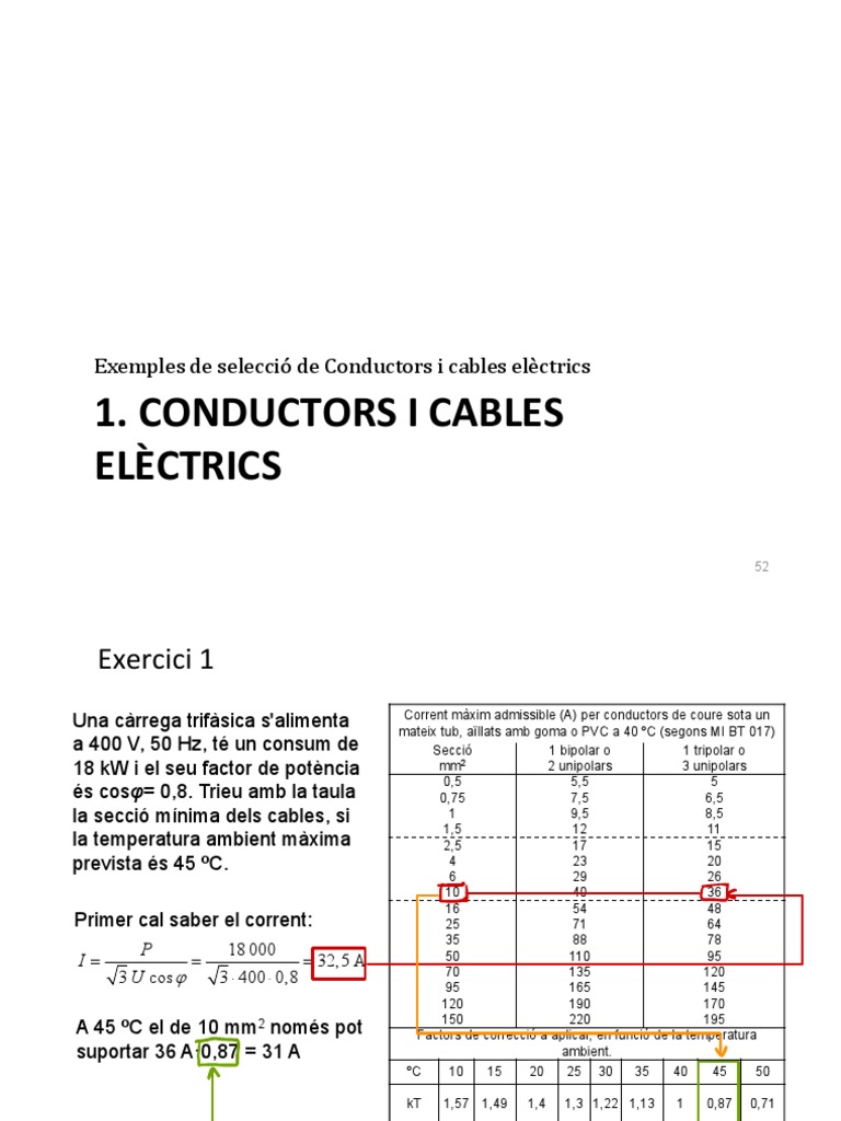 02 - 01-Intal-Lacions Electriques - Exercicis - Updated 201023 | PDF