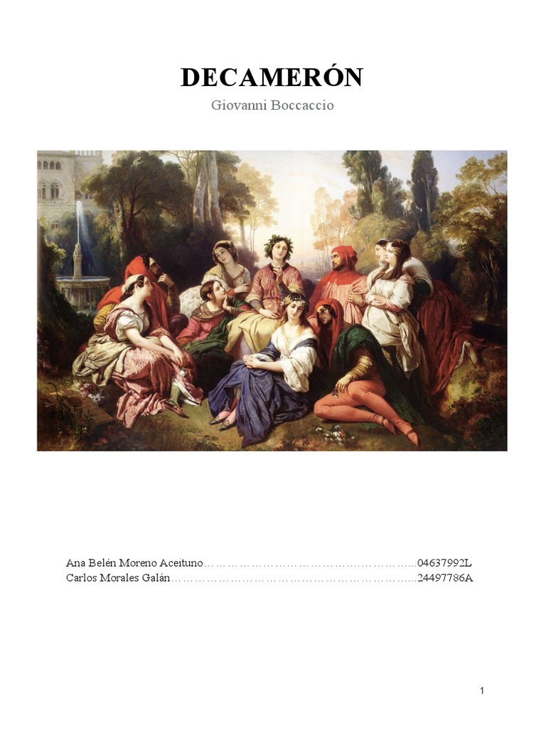 DECAMERON | PDF | Peste (enfermedad) | El decameron