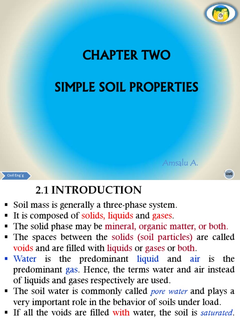 2chapter-2 PPT - (Final) | PDF | Density | Soil
