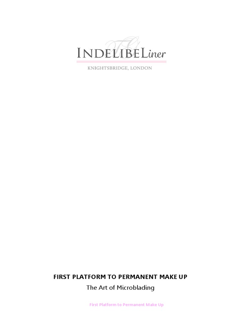 TG Training Manual Microblading 18.08.17 | PDF | Skin | Epidermis