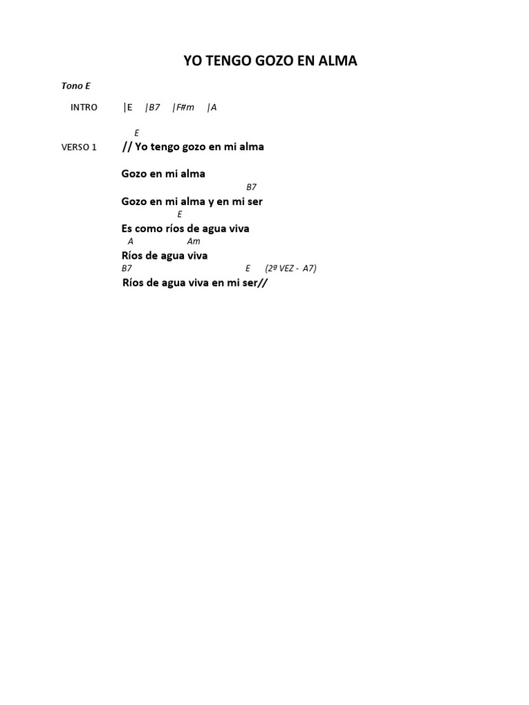 Yo Tengo Gozo en Alma | PDF