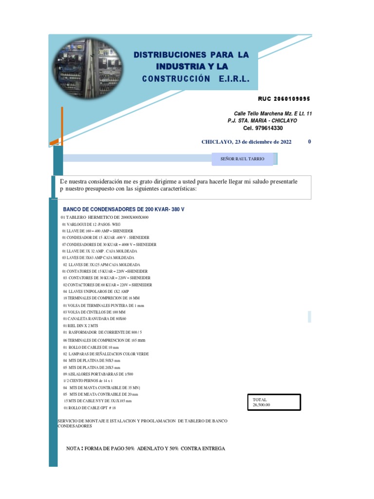 Señor Raul Tarrio | PDF