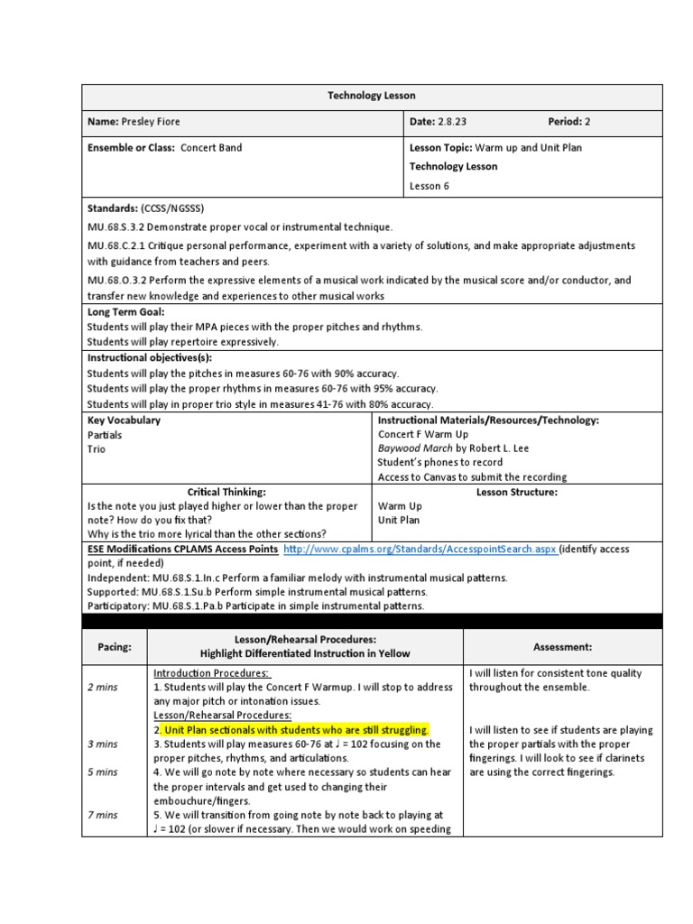 Lesson Plan Differentiation | PDF | Classroom Management | Learning