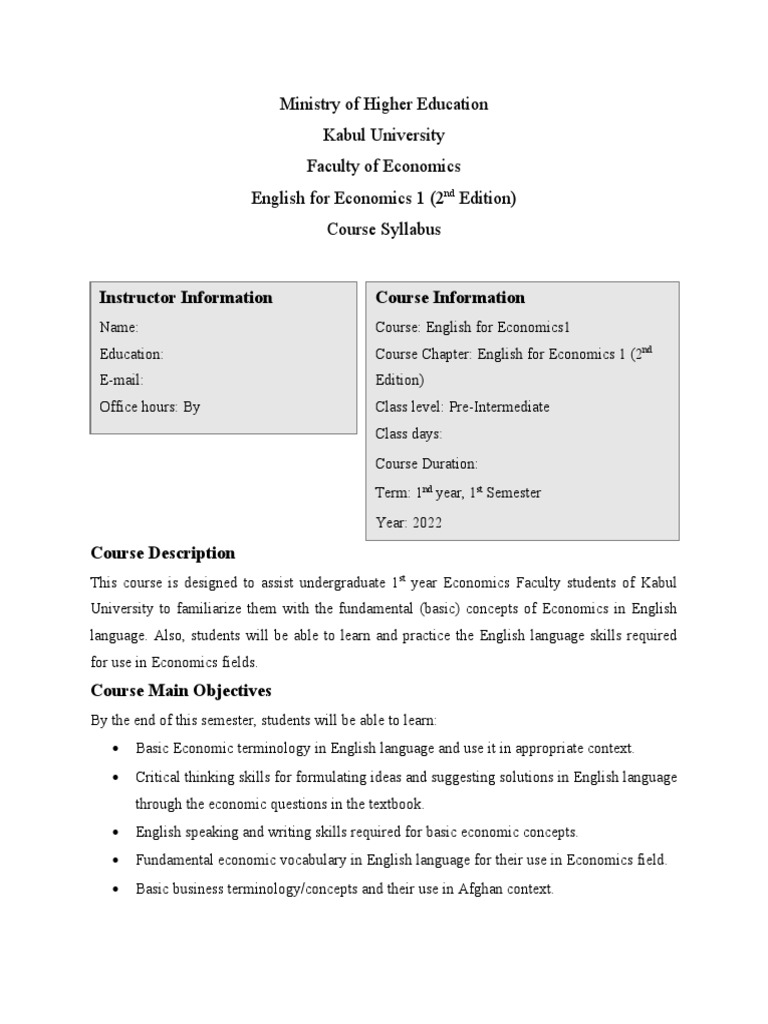 Course Syllabus Sample | PDF | Academic Dishonesty | Learning