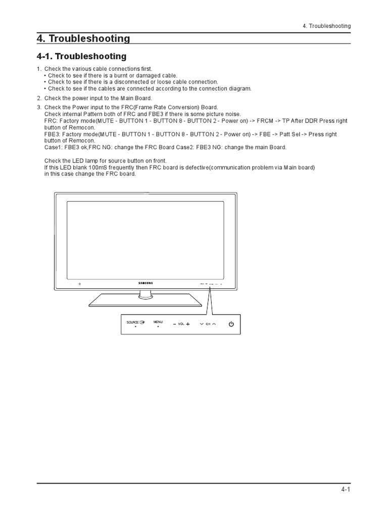 Troubleshooting Guide for TV Issues | PDF | Hdmi | Cable Television