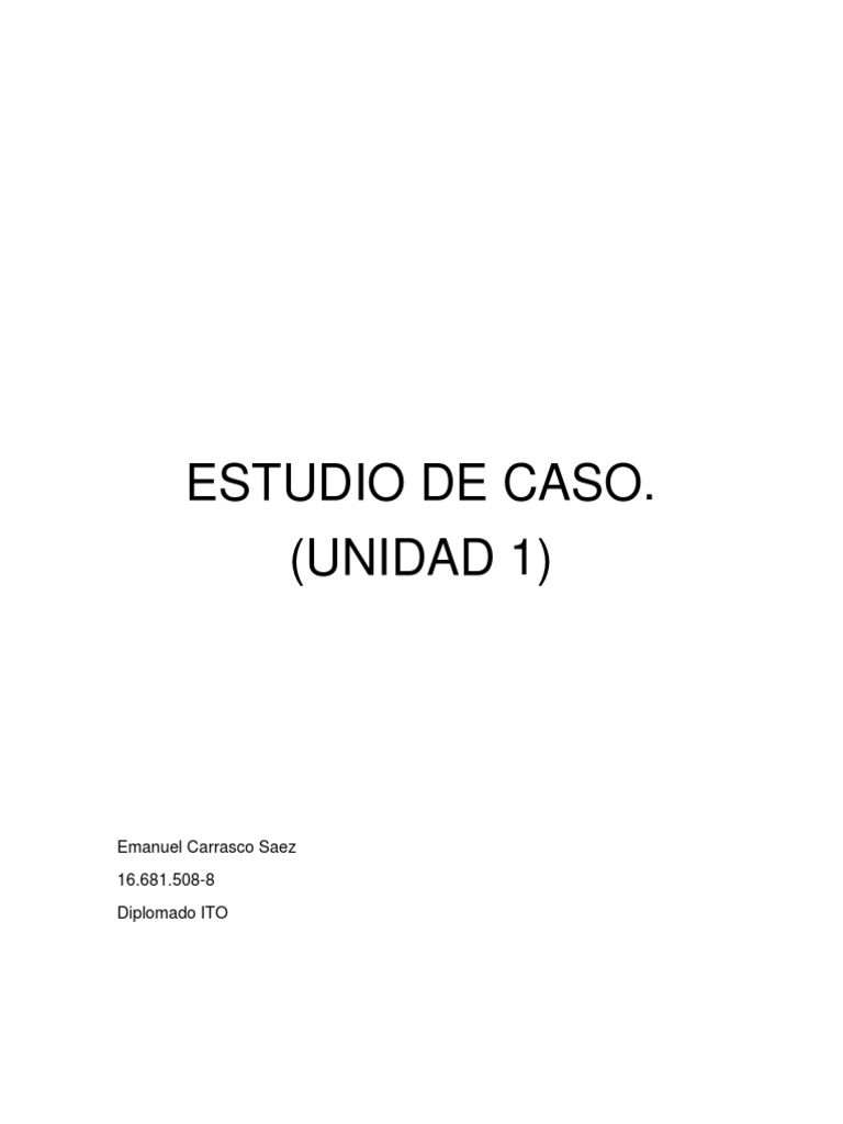 Estudio de Caso | PDF