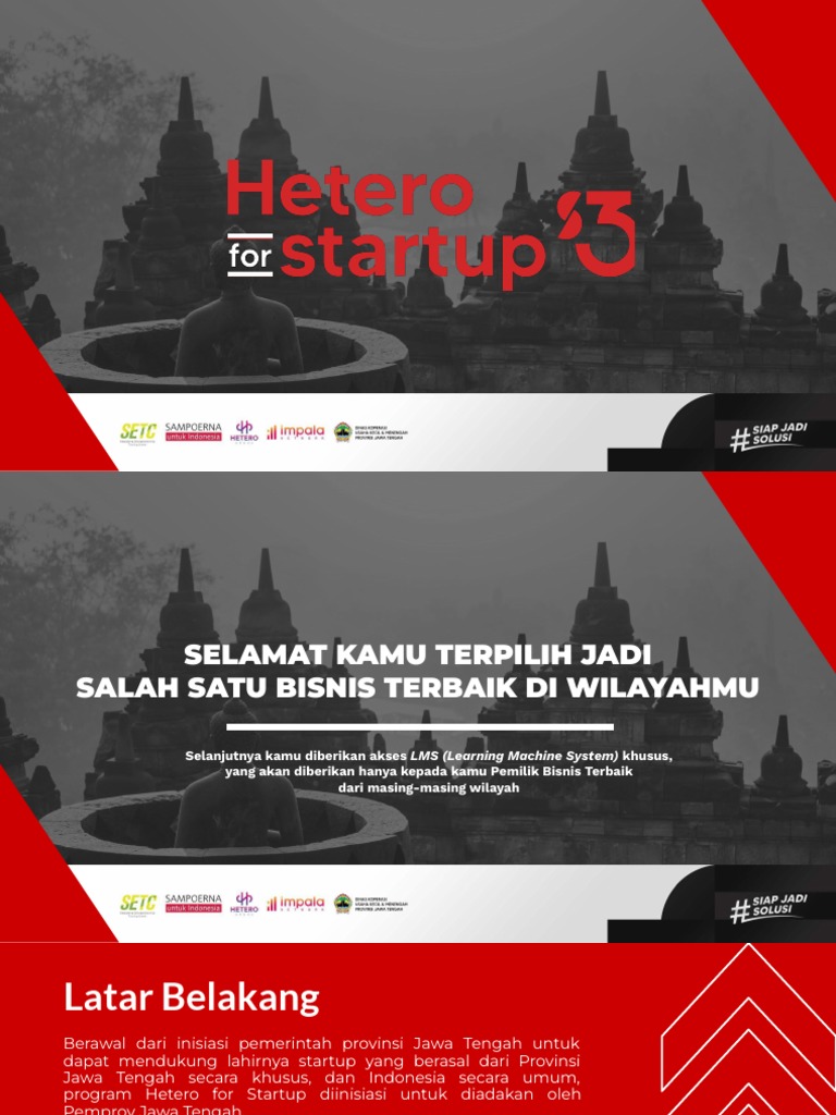 Penjelasan Tahapan Belajar Mandiri Hetero For Startup S3 | PDF