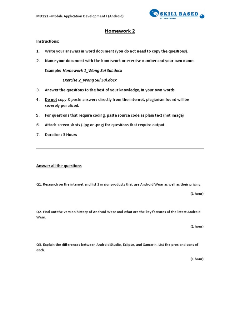 Homework 2 Pdf