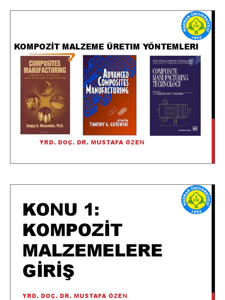 KONU 1 Kompozit Malzemelere Giris | PDF