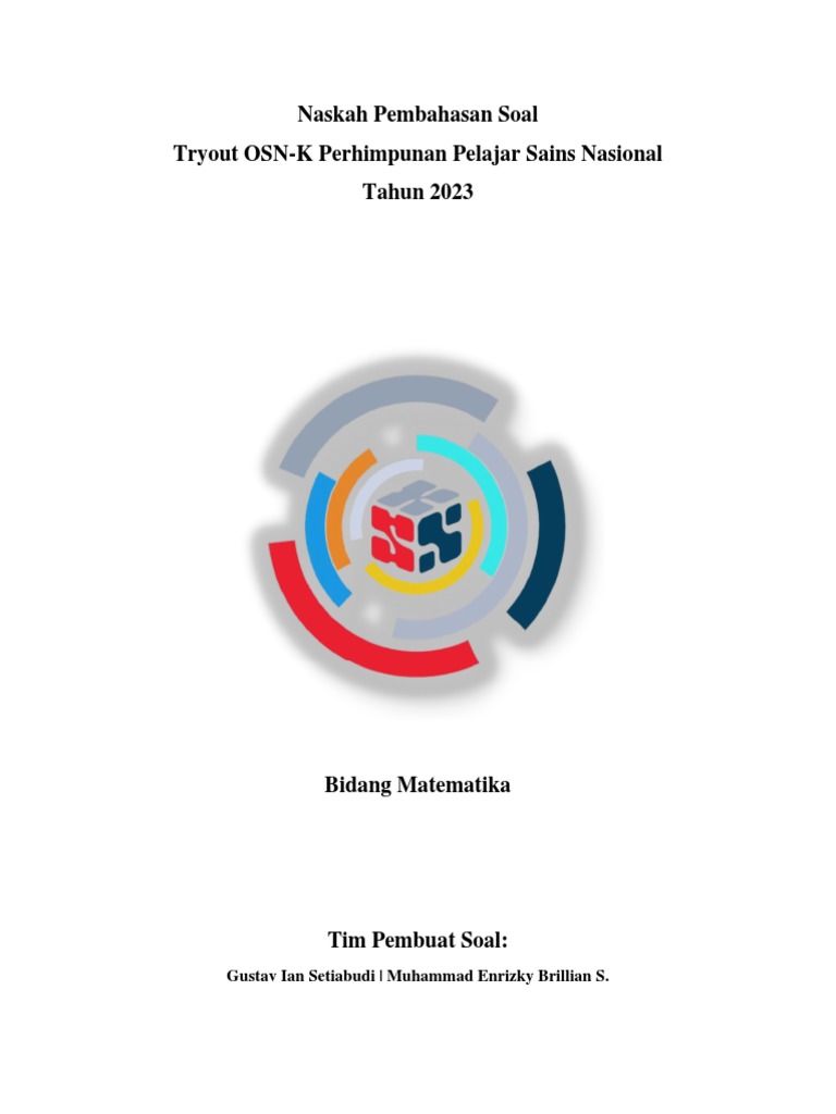 Judul Soal Tryout OSN-K Matematika PPSN 2023 | PDF
