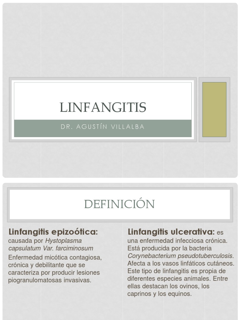 LINFANGITIS | PDF | Especialidades Medicas | Medicina