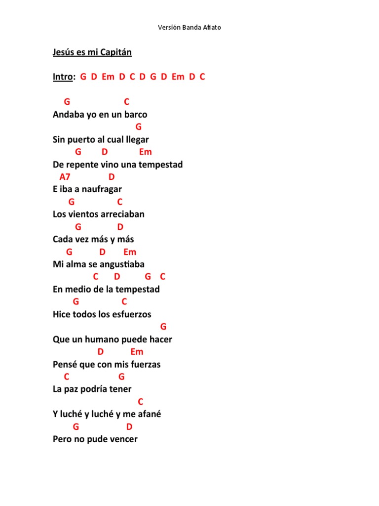 Jesus Es Mi Capitan | PDF