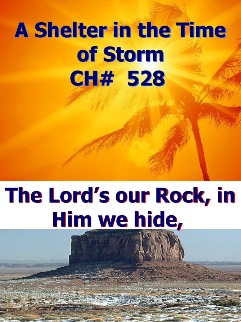 God is Our Shelter in Times of Storm | PDF