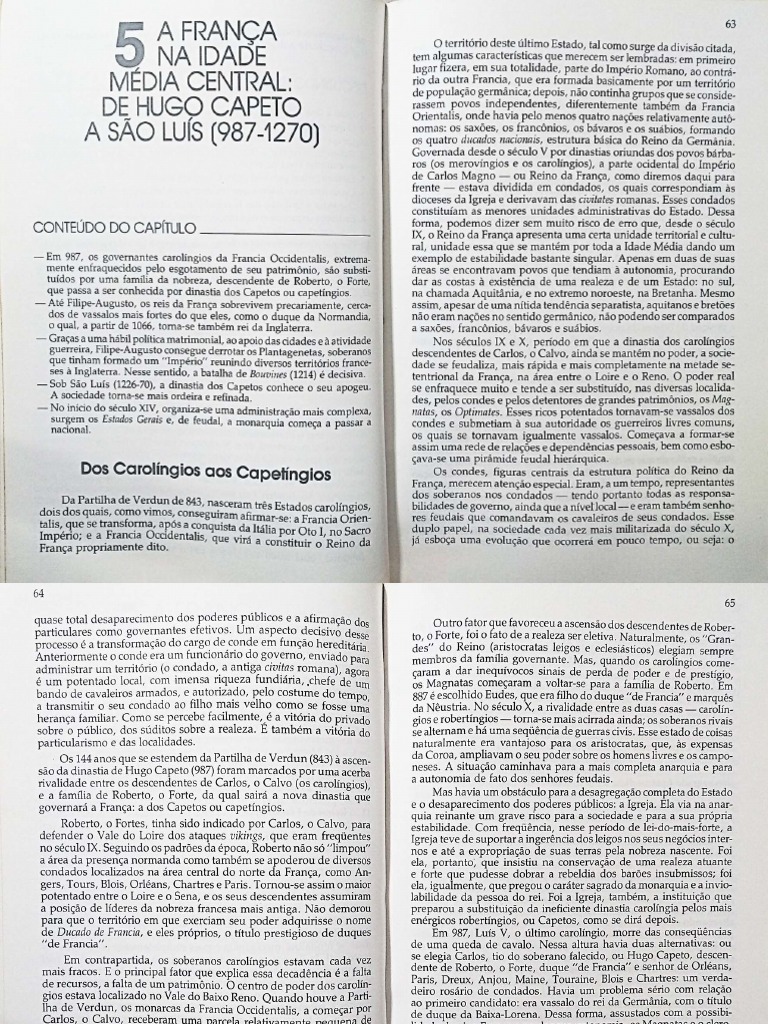 Aula 7 BATISTA NETO, J. - A França Na Idade Média Central - de Hugo ...