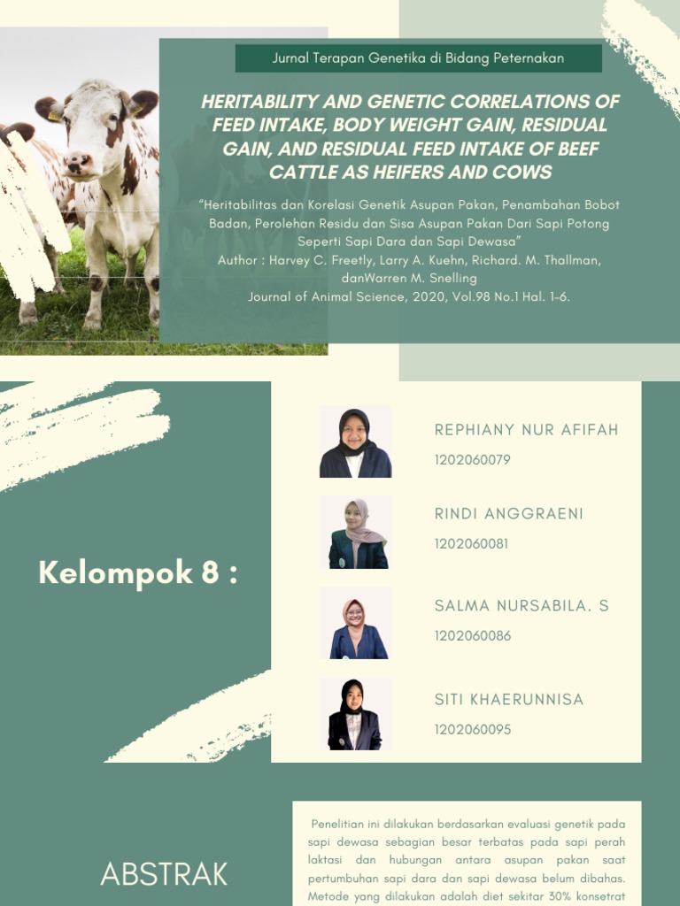 Kel 8 - Genetika Di Bidang Peternakan | PDF