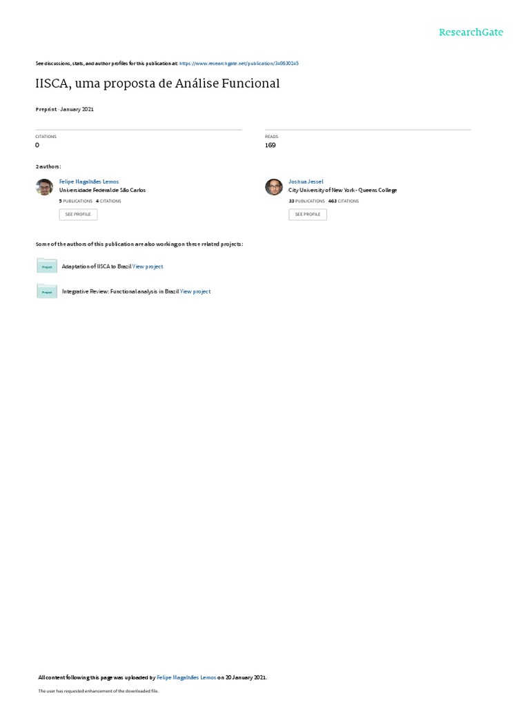 D5-M2 - IISCA, Uma Proposta de Análise FuncionalArquivo | PDF | Tempo ...
