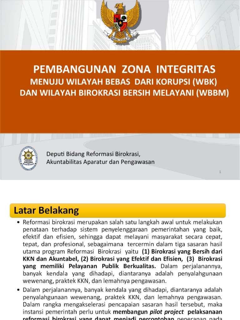 Paparan ZONA Integritas | PDF