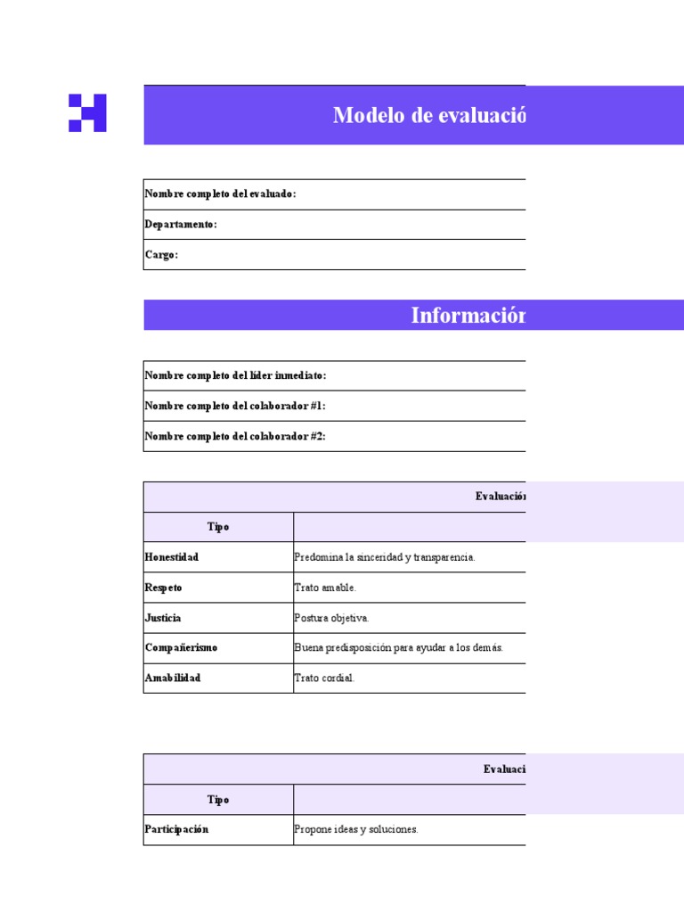 Ejemplo de evaluación 270 grados | PDF | Sicología | Ciencia cognitiva