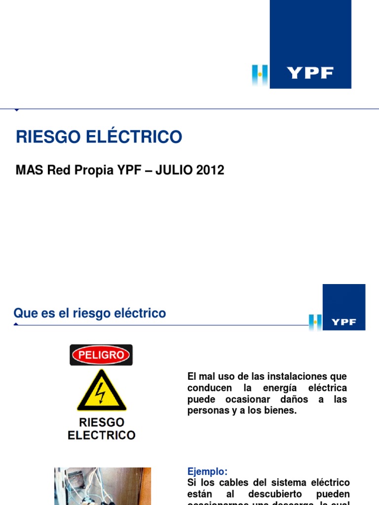 07-Riesgo Electrico | PDF | Electricidad | Ingenieria Eléctrica